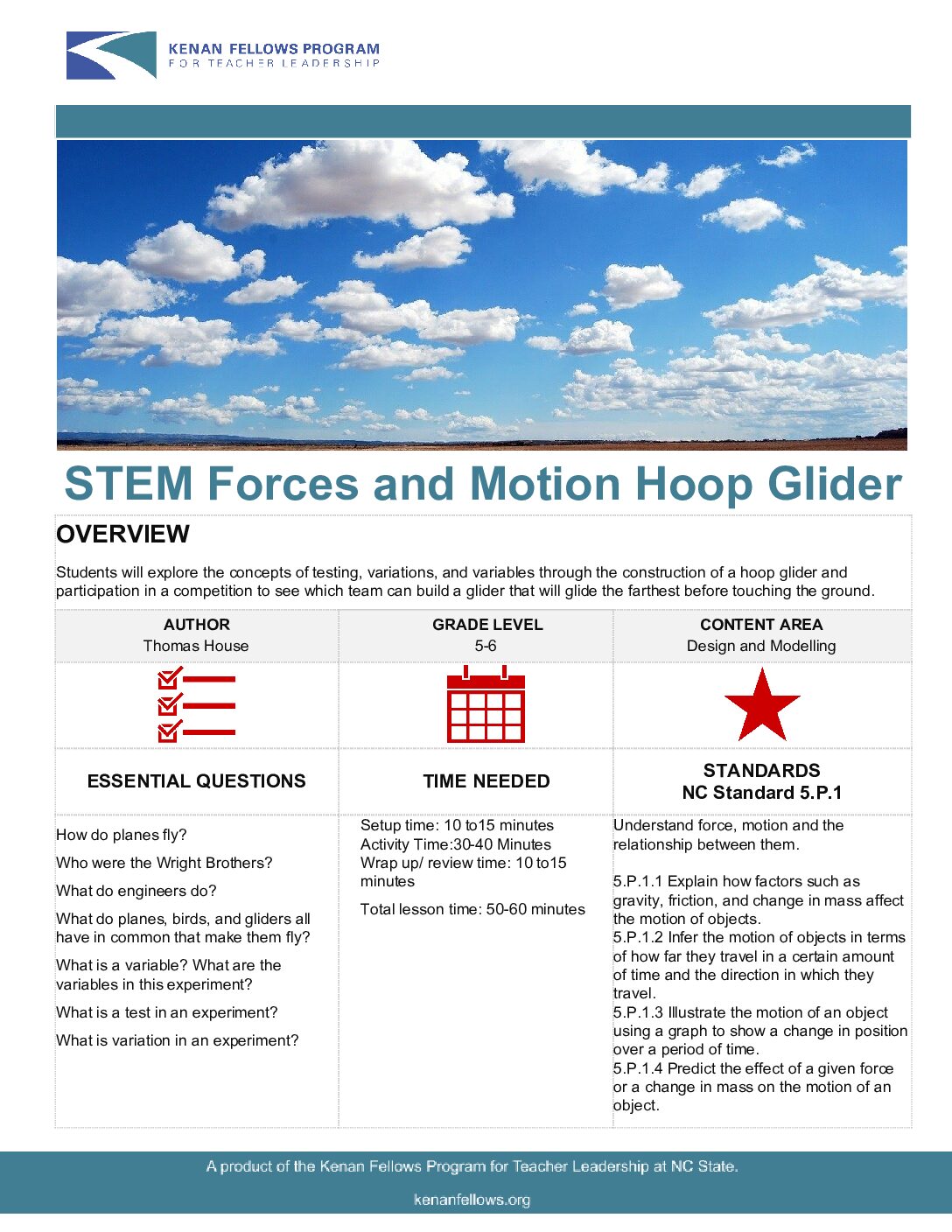 GE Aviation Hoop Plane - Kenan Fellows Program for Teacher Leadership